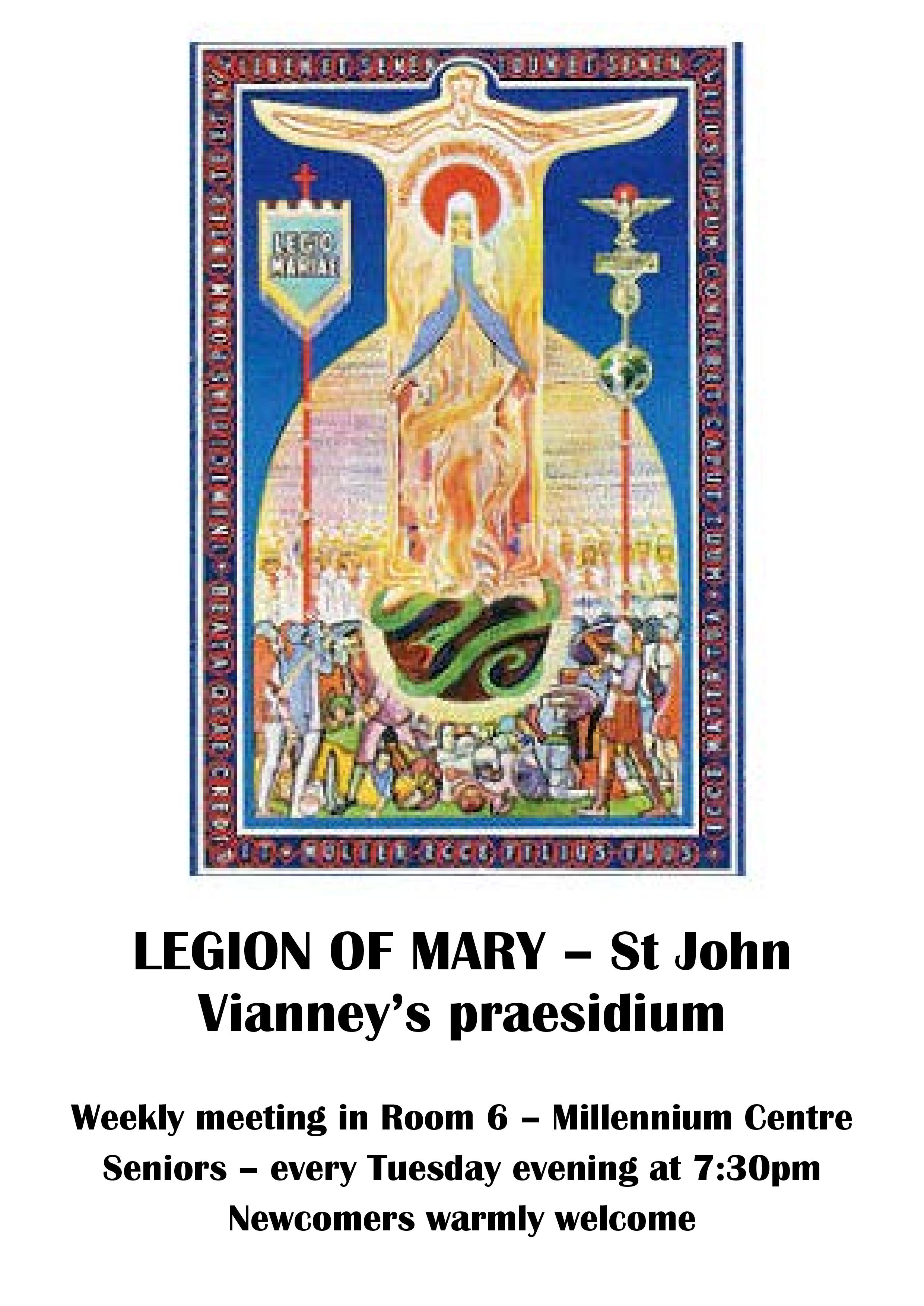 Legion of Mary | St. John Vianney Catholic Church – West Green